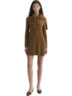 Everlane Cashmere Mini Dress - Heathered Toffee