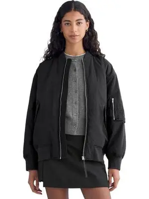 Everlane Renew Oversized Puffer Bomber - Black