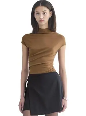 Everlane Twist Top - Toffee