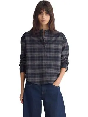 Everlane EVERLANE Flannel Shirt Black/navy