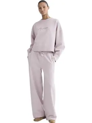Everlane X Laufey Foundation Wide-leg Sweatpant - Burnished Lilac