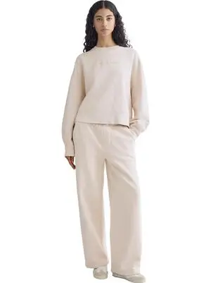 Everlane X Laufey Foundation Wide-leg Sweatpant - Pale Peony