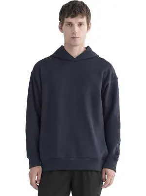 Everlane Twill Terry Jacquard Hoodie - Navy