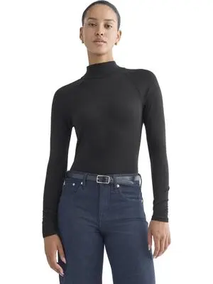 Everlane Tie-neck Top - Black