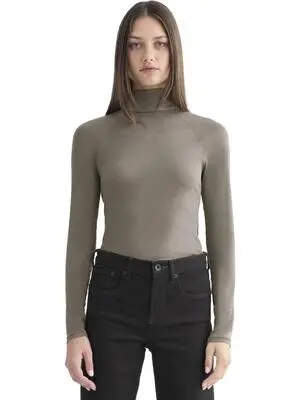 Everlane Tie-neck Top - Taupe