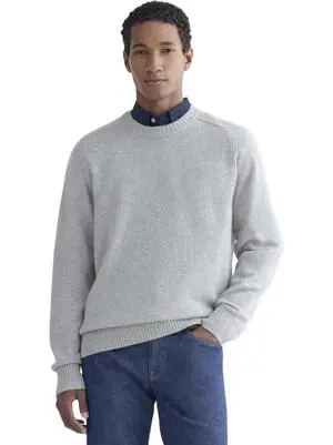 Everlane Midweight Cashmere Crew Neck Sweater - Heathered Grey
