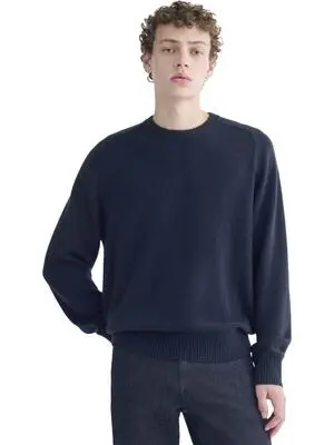 Everlane Midweight Cashmere Crew Neck Sweater - Navy