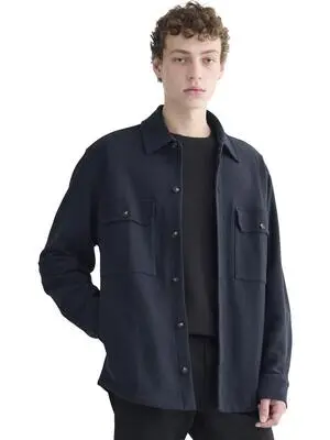 Everlane Relaxed Knit Utility Shirt - Navy