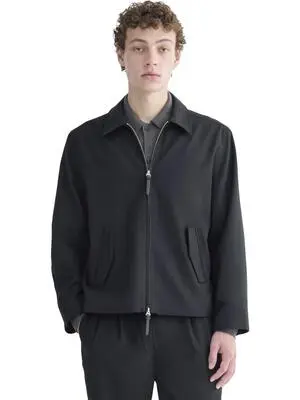 Everlane Tailored Zip Jacket - Black