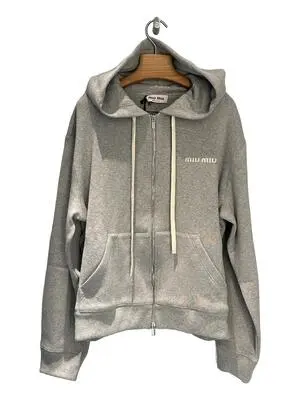 Miu Miu And White Hoodie - Gray
