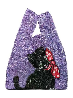 Ashish Sequin-embellished Tote Bag - Purple