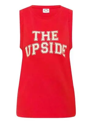 The Upside Jeet Logo-print Sleeveless Tank Top - Red