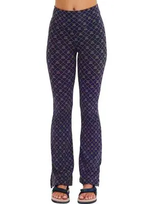 The Upside Geometric-print Trousers - Blue