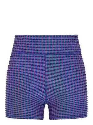 THE UPSIDE Aliki 5 Checked-Pattern Shorts