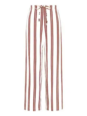 The Upside Striped Charli Trousers - Neutrals