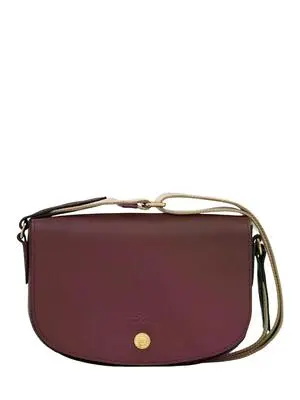 Longchamp Smooth Leather Crossbody Bag - Red