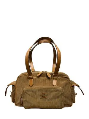 Miu Miu Corduroy Bag - Brown