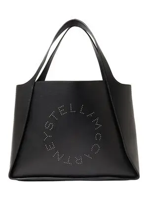 Stella McCartney Logo Studded Tote - Black