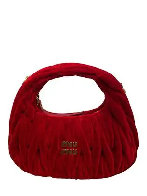 Miu Miu Mini Wander Hobo Bag - Red