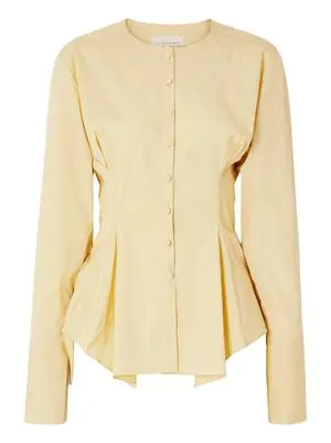 LIBEROWE Lavinia Cotton-poplin Blouse - Yellow