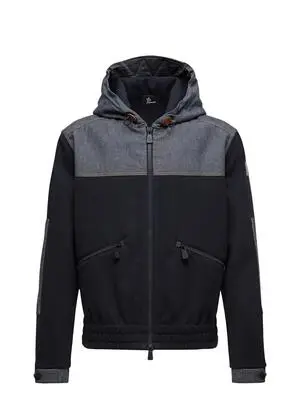 Moncler Cotton Zip-up Hoodie - Blue