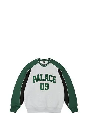 PALACE 09 Crew - Grey Marl