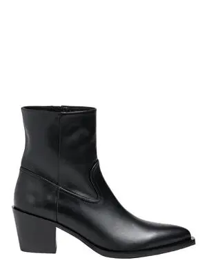 STUART WEITZMAN Tate Leather Ankle Boots - Black