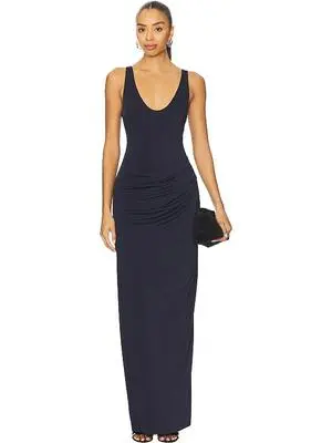 CEREN OCAK Jersey Dress - Navy Blue
