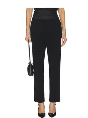 SANS FAFF Tuxedo Cigarette Pants - Black