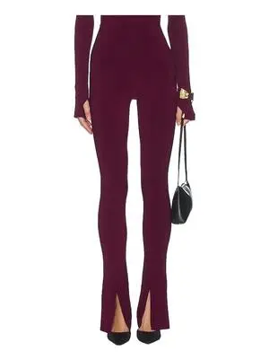 Norma Kamali X Spat Legging In Burgundy - Plum