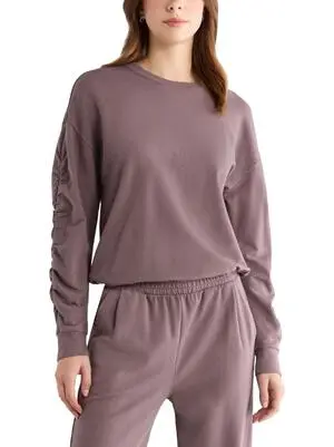 Zella Long Sleeve Top - Grey Plum