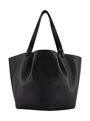 Vince Ava Pebble Leather Bucket Bag - Cacao