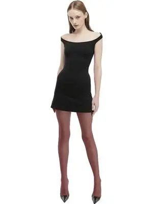 MOTHER OF ALL Ginger Mini Dress Black