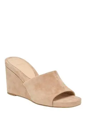 Dolce Vita Wedge Sandal - Camel Suede