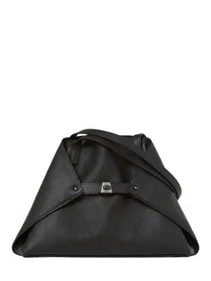 Akris Small Ai Leather Tote - Black