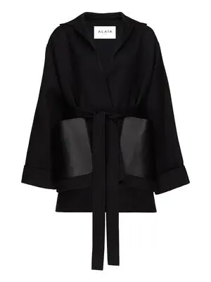 Alaïa Alaa Wrap Jacket - Noir Alaia
