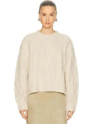 NILI LOTAN Ashley Sweater - Beige Melange