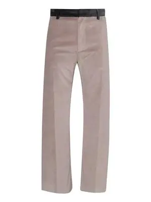 Marni Velvet Wide-leg Trousers - Beige