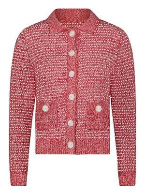 MATTHEW BRUCH Cable Mesh Cotton Cardigan