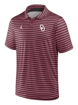 JORDAN Oklahoma Tour Stripe Brand Dri-fit College Polo - Red