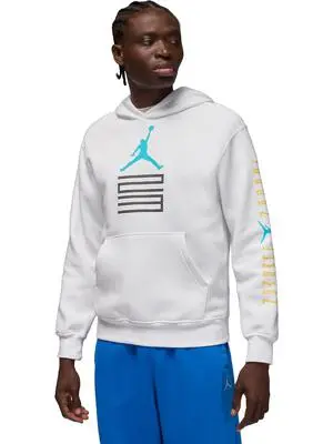 JORDAN Aj11 Gamma Fleece Pullover Hoodie - White