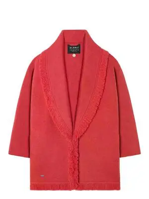 Alanui Fringed Coat - Red