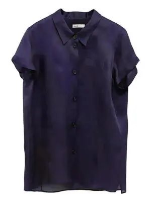 Khaite Keefe Silk Shirt - Blue
