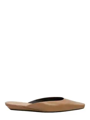 Loulou De Saison Diane Square Toe Mules - Neutrals