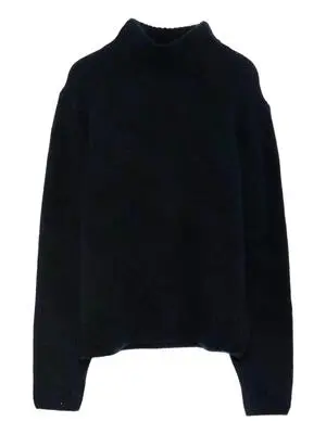 Hemisphere Funnel-neck Sweater - Blue