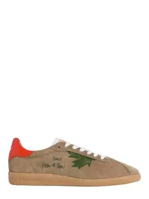 Dsquared2 Lace-up Round-neck Sneakers - Neutrals