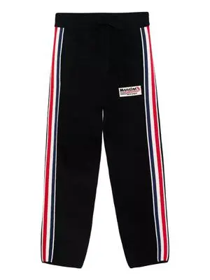 PALM ANGELS X MONCLER Waffle-knit Sweatpants - Blue