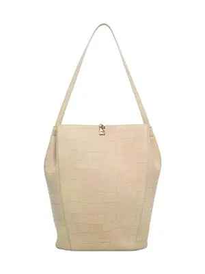Loulou De Saison Audrey Embossed Shoulder Bag - Neutrals