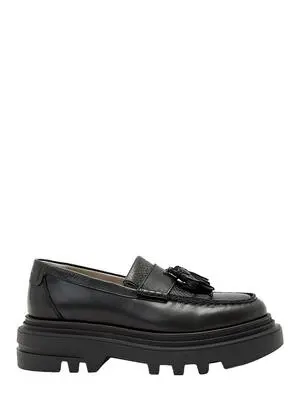 ALLSAINTS Beth Tassel Loafer Flats - Black