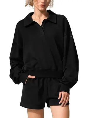 Lilysilk Heirloom '89 Polo Sweatshirt - Black